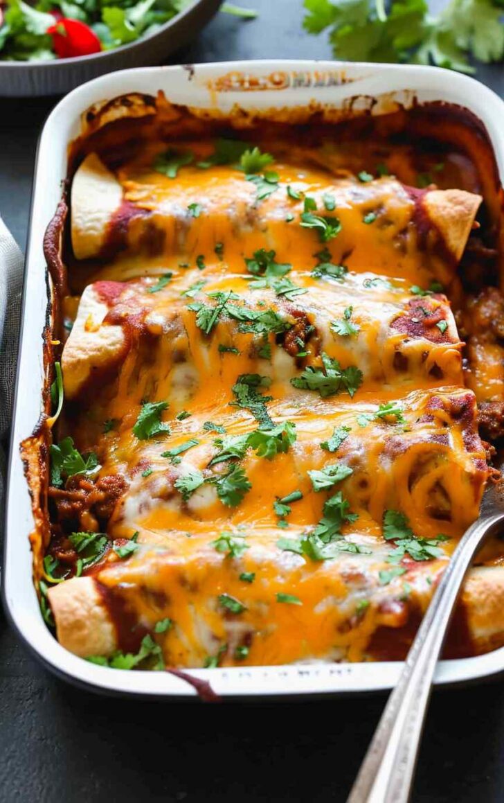 Shredded Beef Enchiladas - leaderecipes